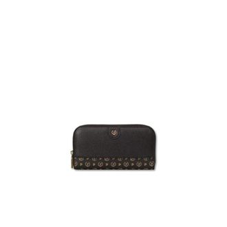 Pollini Zip-around Geldb&ouml;rse - - Accessories - Damen - Schwarzk - ONE SIZE