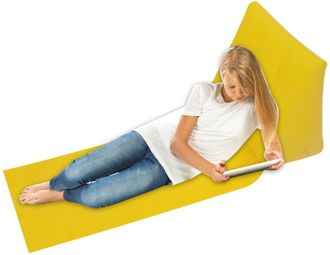 Generic Tragbares Strandkissen - Kompaktes luftgef&uuml;lltes Dreieckskissen f&uuml;r Erholung im Freien | Aufblasbar mit weichem zum Backpacken, Festival Allounging, E