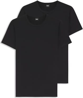 BOSS 2 t-Shirts Modernes, Noir 1, XXL (Lot de 2) Homme