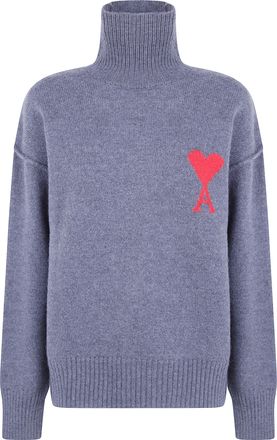 Ami Sweater Funnel Neck Quota Ami De Coeur
