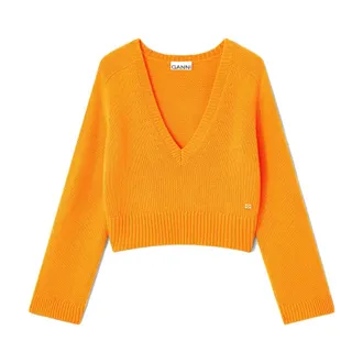 Ganni Ganni Pullover - - Knitwear - Damen - Orange - XS