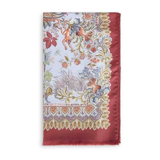 Etro Seidenschal mit Flora- und Fauna-Motiv - - Accessories - Damen - Mehrfarbig - ONE SIZE