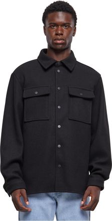 Urban Classics Herren Jacke Plain Overshirt black XL