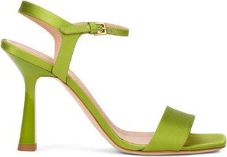 Alberta Ferretti Femme, Chaussures, Vert, Taille: 38 EU Sandales de Soir&eacute;e en Satin