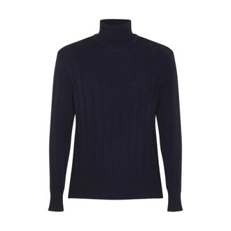 Lardini Homme, Pulls, Bleu, Taille: XL Pull en Laine Bleu Marine