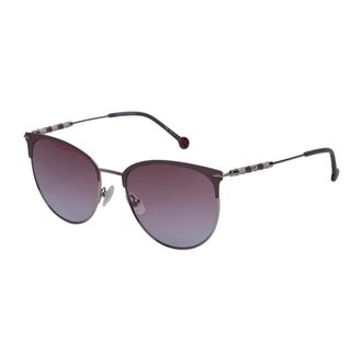 Carolina Herrera Femme, Accessoires, Violet, Taille: ONE Size Lunettes de soleil rondes