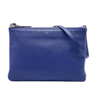 Celine Pre-owned Trio Crossbody Bag - Femme - Pre-owned - Bleu - Taille: ONE Size