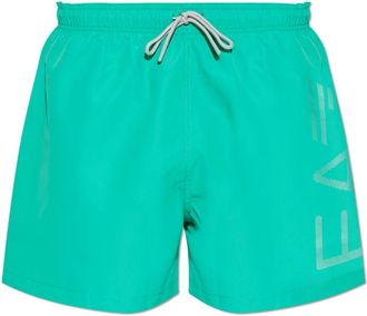 Emporio Armani Emporio Armani Ea7, Homme, Maillots de bain, Vert, Taille: L Swim Shorts