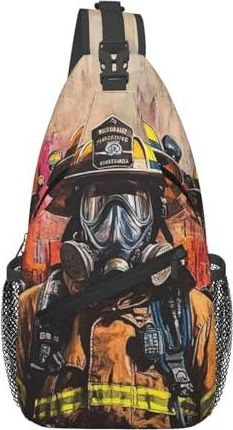 Generic Sac &agrave; bandouli&egrave;re &agrave; effets visuels 3D pour homme - Sac &agrave; bandouli&egrave;re pour la randonn&eacute;e