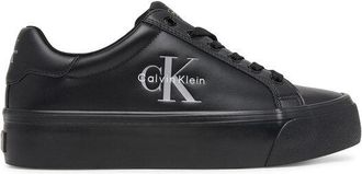 Calvin Klein Sneakers Vulc Flatform Laceup Low Lth HW0HW03159 Schwarz