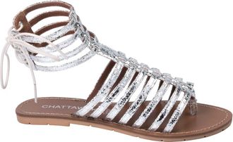 Chattawak Damen 5 Jahre Silber38 Sandale, Silber, 40 EU