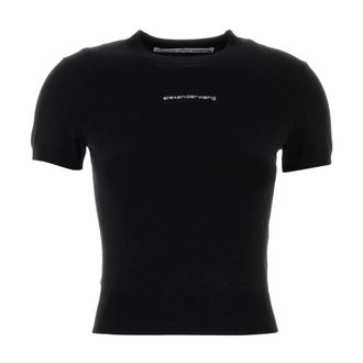 Alexander Wang Femme, Tops, Noir, Taille: 36 FR T-Chemises