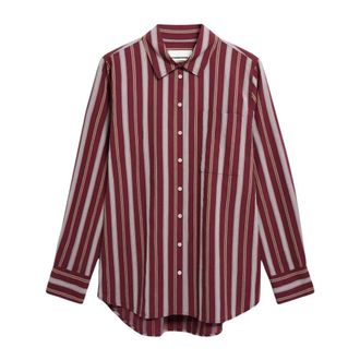Armedangels Gestreifte weite Bluse - - Blouses & Shirts - Damen - Rot - L