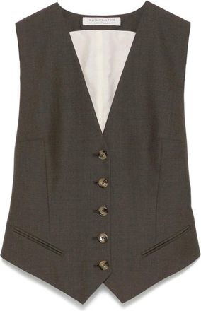 Philosophy di Lorenzo Serafini Femme, Vestes, Brun, Taille: 40 FR Tailored Vest