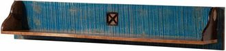 Massivmoebel24 Wandregal Altholz 140x22x24 mehrfarbig lackiert nature of spirit 118