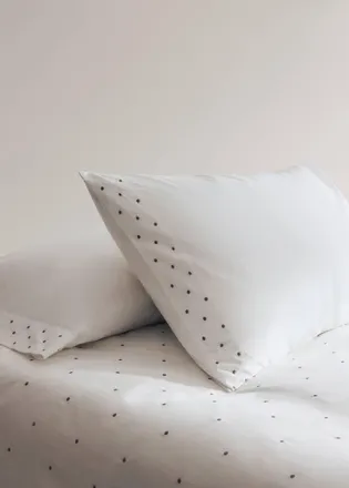 Mango Taie doreiller enfant percale de coton 200 fils 50x75 cm marron moyen - Home - 50x75cm - MANGO HOME