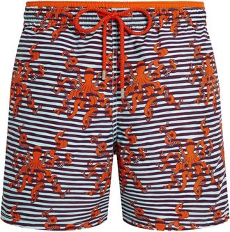 Vilebrequin Homme, Maillots de bain, Multicolore, Taille: S Moka Octopus in Stripes
