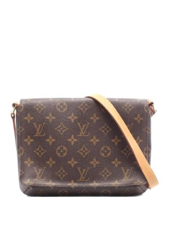 Louis Vuitton sac port&eacute; &eacute;paule Musette Tango Monogram (2003) - Marron