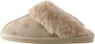Next Femme Suede Mule Pantoufles Neutral Hamish the Cow L