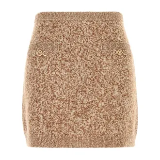 Versace Zweifarbiger Woll-Minirock - - Skirts - Damen - Gelb - XS
