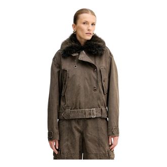 Kenzo Dyed Canvas Comber Jacket - - Jackets - Damen - Braun - XS