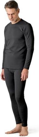 Lapasa Ensemble de sous-V&ecirc;tements Thermiques Homme Haut & Bas Maillot de Corps Manches Longues & Pantalon Chaud Automne/Hiver Gris Fonc&eacute; XXL
