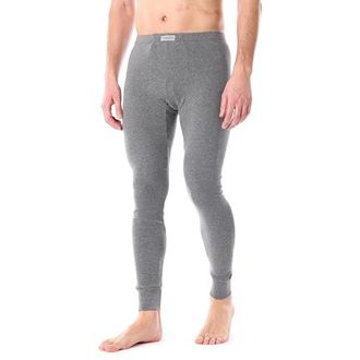 Ladeheid Calecon Long Homme Coton - Caleçon Homme Long Legging Chaud sous-Vêtements Thermiques Hiver Ski Moto Randonnée - Fabriqué en Europe LA40-247 (Mélange,