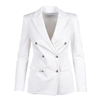 Dondup Femme, Vestes, Blanc, Taille: 42 FR Blazer Doppiopetto