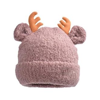 Generic Bonnet Femme Hiver Bonnet Femme Chapeau Femme Hiver Confortable Classique - Bonnet Renne Cozy Hiver, Doubl&eacute; Polaire et Cache-Oreilles, Style Trappeur 