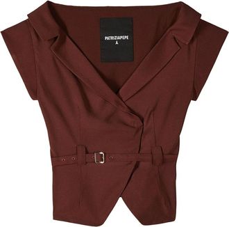 Patrizia Pepe Femme, Vestes, Brun, Taille: 40 FR Blazers