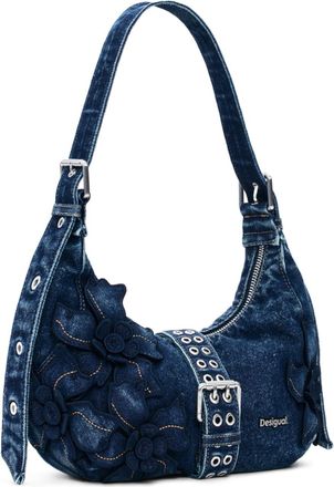 Desigual Damen Curio Denim Tasche, blau