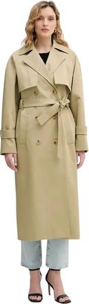 Patrizia Pepe Strukturierter Oversized Baumwoll-Trenchcoat - - Coats - Damen - Gr&uuml;n - M