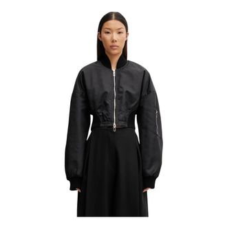 Sportmax Vezzoso Bomber Jacket - Femme - Vestes - Noir - Taille: 42 FR