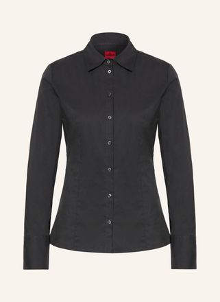 HUGO BOSS Hugo Hemdbluse The Fitted Shirt schwarz