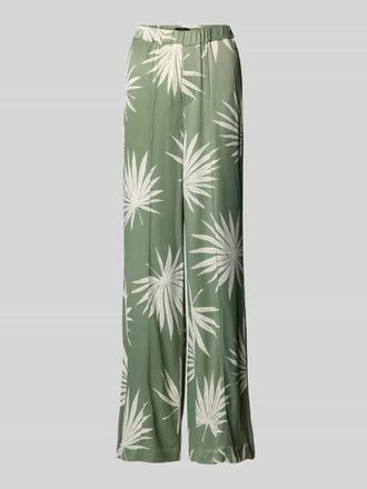 Oui Stoffhose mit weitem Bein und Ges&auml;&szlig;tasche