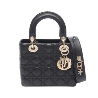 Dior Pre-owned My ABCDior Lady Dior Small Leather 2way Bag - - Pre-owned - Damen - Schwarzk - ONE SIZE