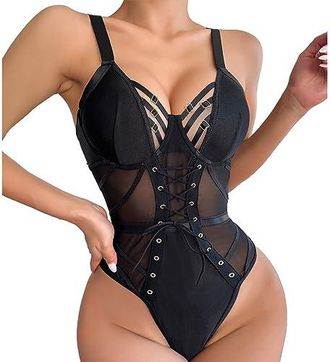 Generic Body Polaire Femme Soldes Lingerie Sexy De Pute Sous Vetement Grande Taille Tenue Erotique Femme Body En Resille Rouge Ensemble Pyjama Noel Robe Asym&eacute;