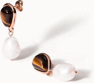 Purelei Tigers Eye Pearl PerlenPerlenohrringe