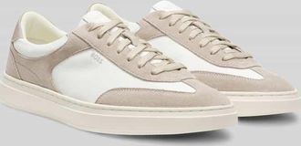 HUGO BOSS Sneaker aus echtem Leder mit Label-Schriftzug