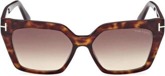Tom Ford Lunettes de soleil Winona - Femme - Accessoires - Brun - Taille: 53 MM