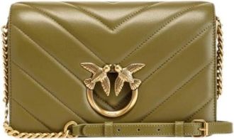 Pinko Pinko, Femme, Sacs, Vert, Taille: ONE Size Love Click Classic Bag