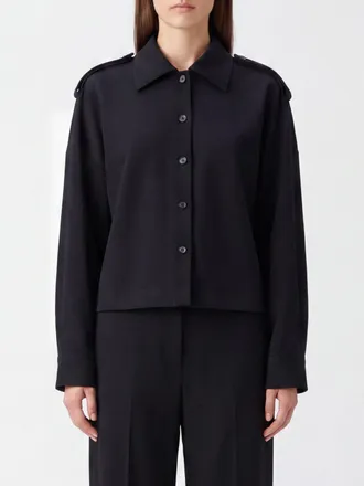 Khaite Chemise en polyester avec &eacute;paules tombantes et &eacute;paulettes d&eacute;coratives