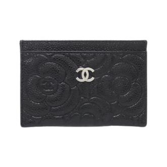 Chanel Pre-owned Caviar Skin Card Case - Femme - Pre-owned - Noir - Taille: ONE Size