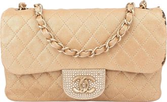 Chanel Crossbody Bags - Chanel Quilted Pearl CC Single Flap Crossbody Bag - Gr. unisize - in Bunt - für Damen