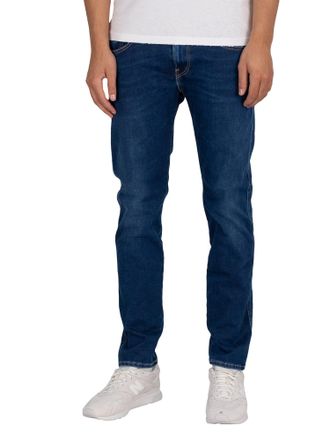 Replay Herren Slim Fit Jeans Anbass Hyperflex Re-Used X-Lite