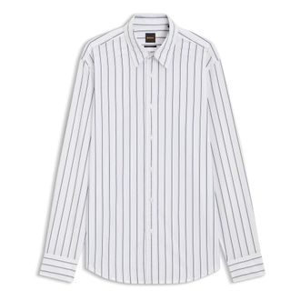 HUGO BOSS Bedrucktes Hemd - - Shirts - Herren - Wei&szlig; - 2XL