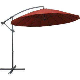 vidaXL Parasol suspendu avec poteau terre cuite 3 m vidaXL