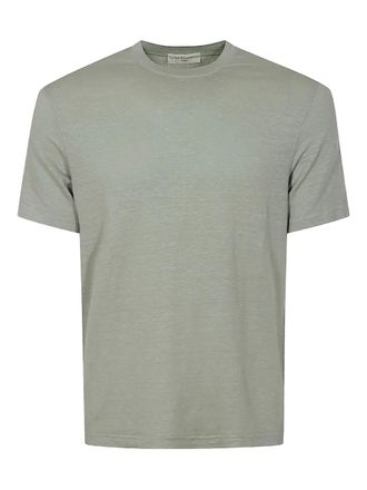 FILIPPO DE LAURENTIIS t-shirt en lin - Vert