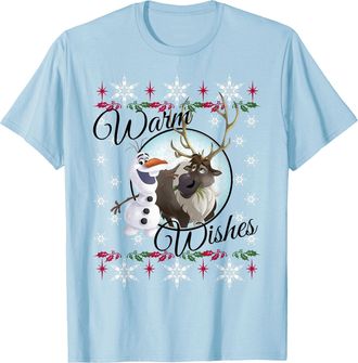Disney Die Eisk&ouml;nigin, Olaf Sven, warme W&uuml;nsche, h&auml;sslicher Pullover T-Shirt