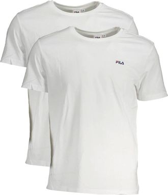 Fila Homme, Tops, Blanc, Taille: XS Brod Double Pack T-Shirt